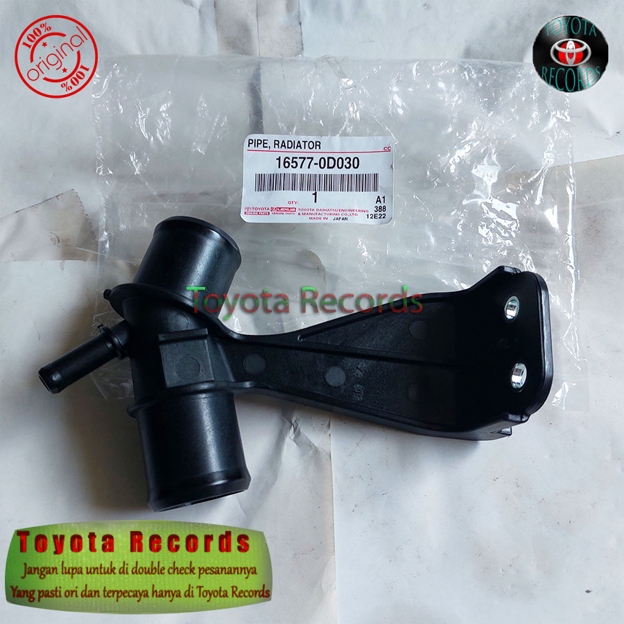 Jual Pipa Radiator Altis Gen2 2008-2013 New Original Toyota 16577-0D030 ...