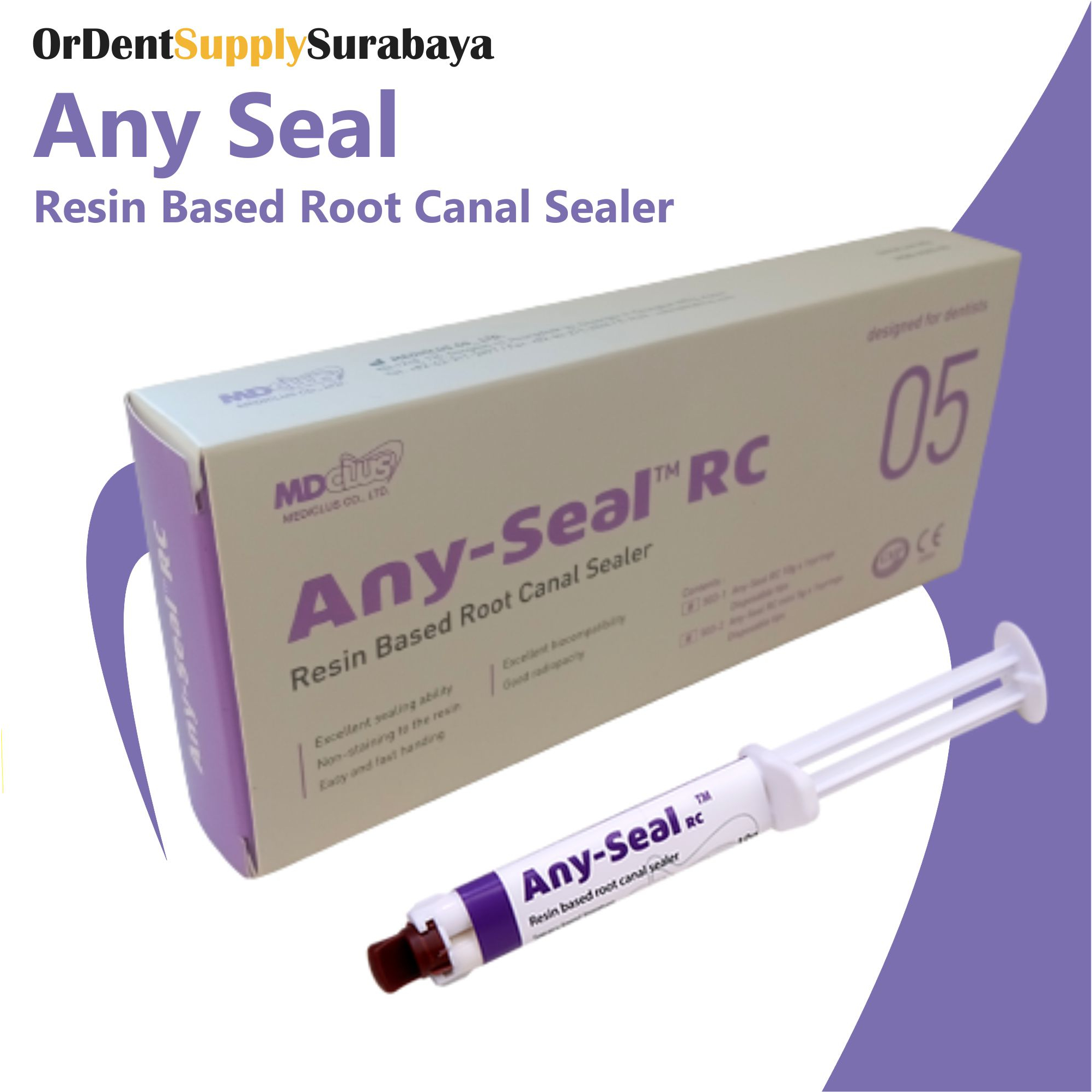 Jual Resin based root canal sealer any seal pengisian saluran akar ...