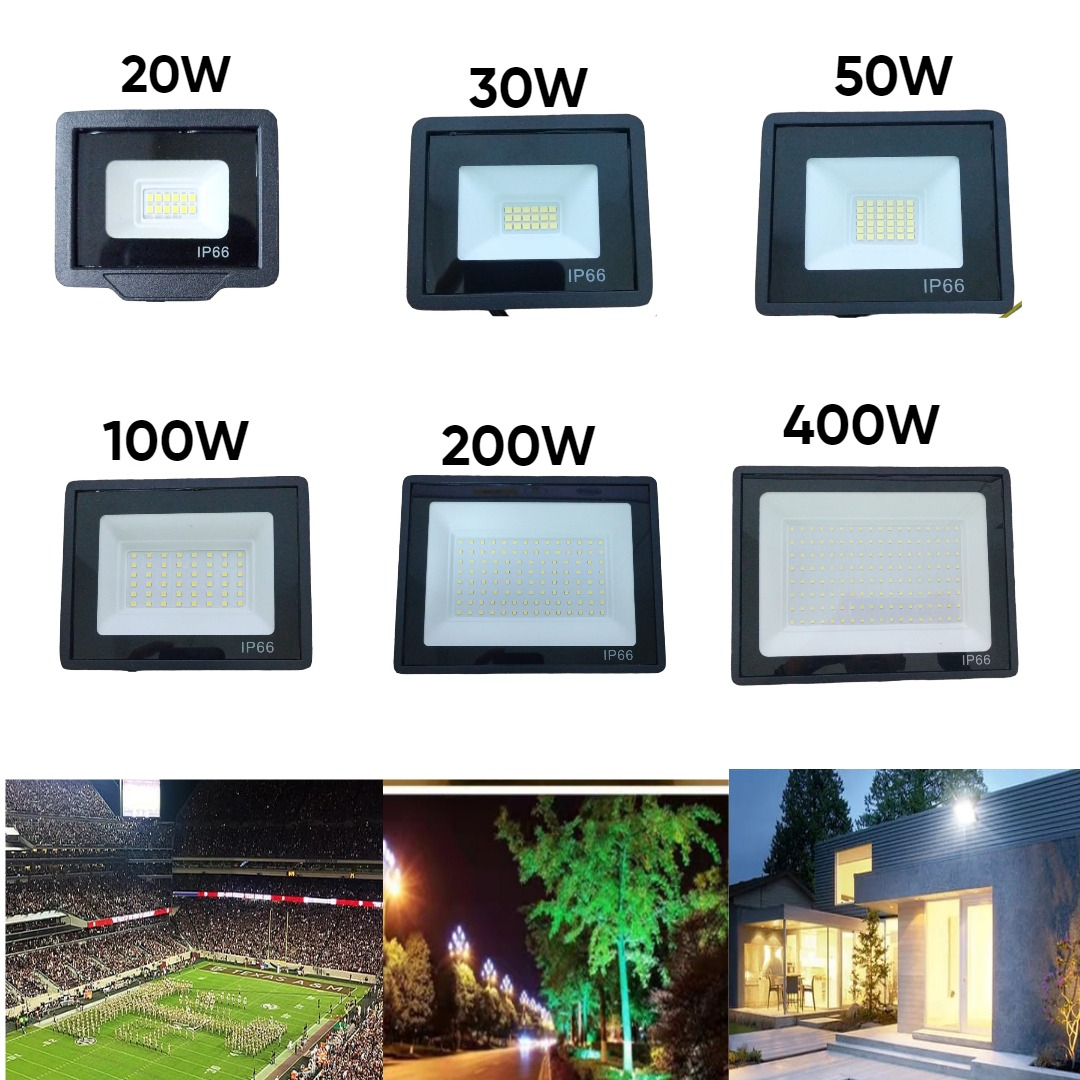 Jual LAMPU SOROT LED 20W 30W 50W 100W 200W 400W / LAMPU OUTDOOR SUPER TERANG | Shopee Indonesia