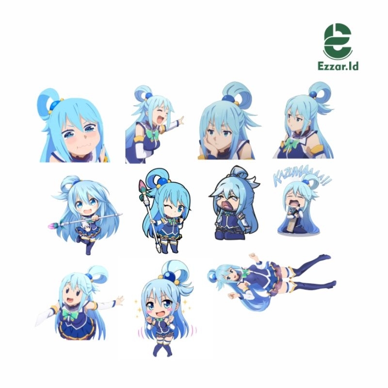 Jual STIKER ANIME AQUA 30 PCS | Shopee Indonesia