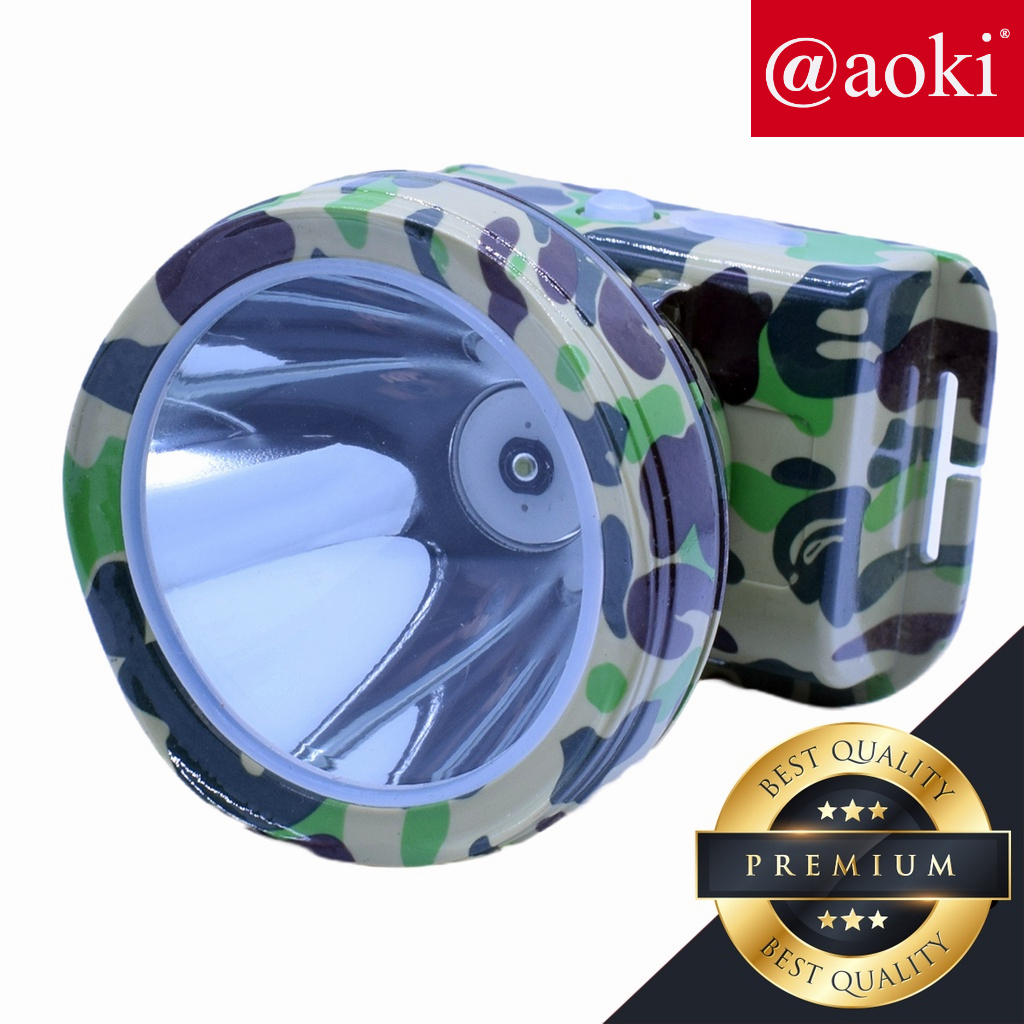 Jual Camouflage Strong Light Lithium Battery Headlight LED Fishing Lamp ...