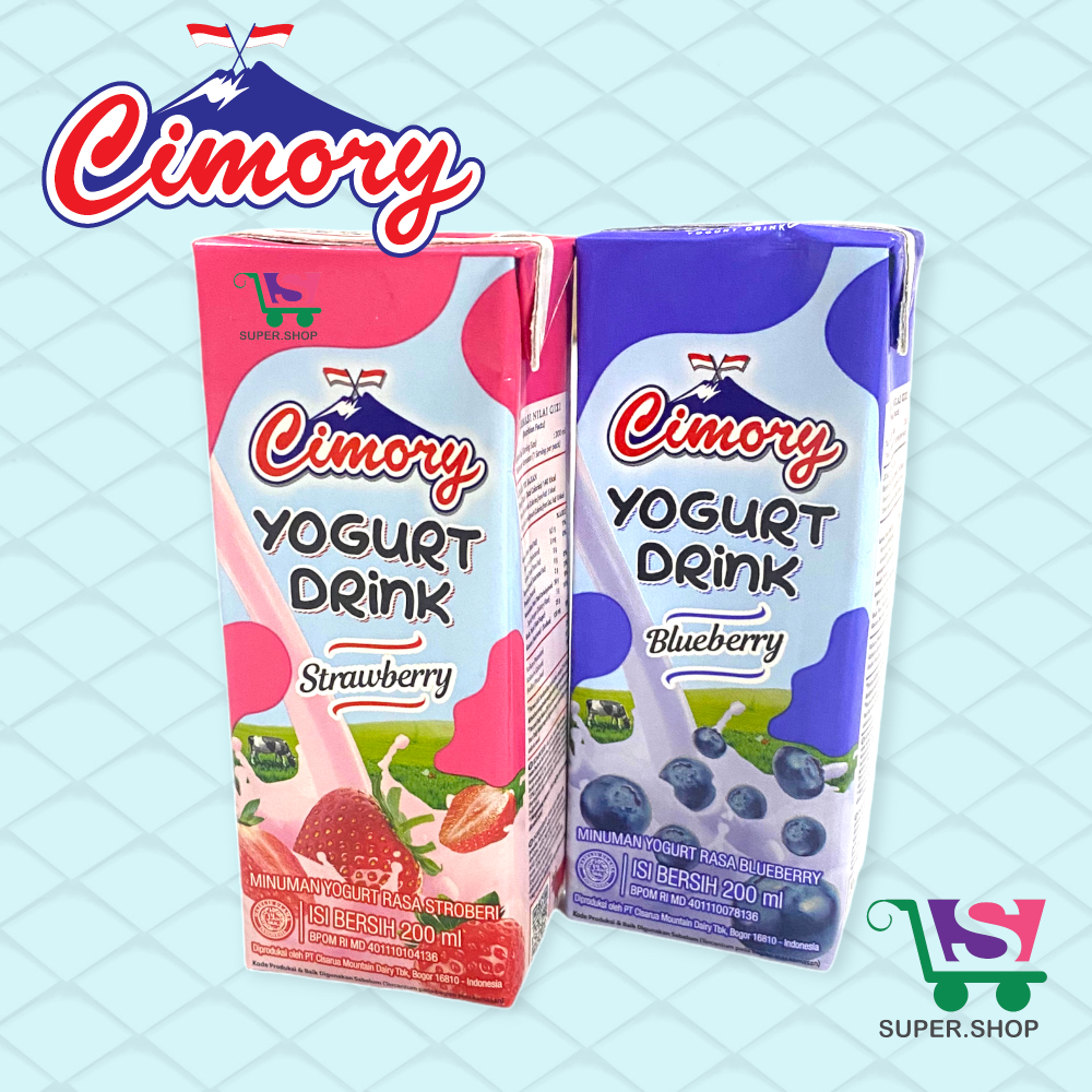 Jual Cimory Yogurt Drink Original / Blueberry / Strawberry Yoghurt 200 ...