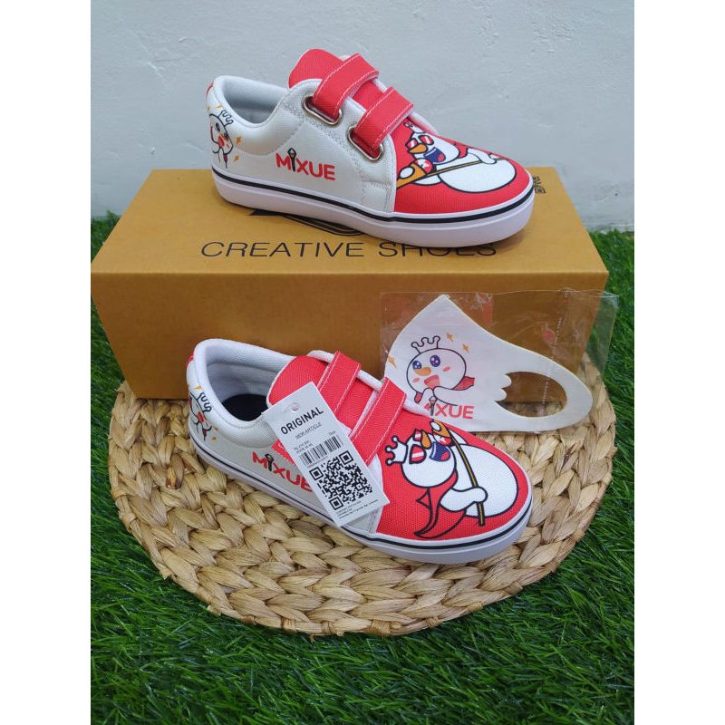 Jual SEPATU ANAK KARAKTER MIXUE 3 FREE CETAK NAMA DAN PHOTO + GRATIS ...