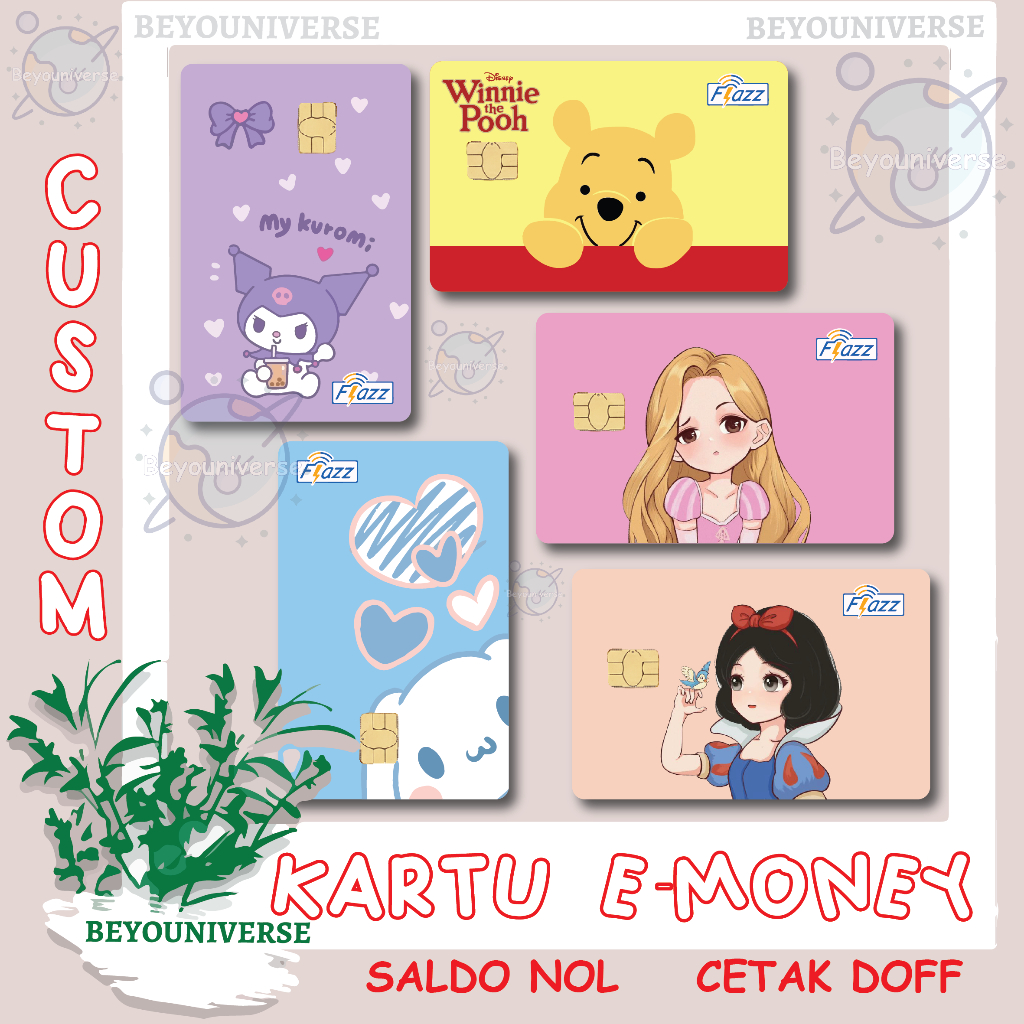 Jual EMoney Custom Flazz card Kartu Mandiri E-money Etoll Flazz BCA gen ...