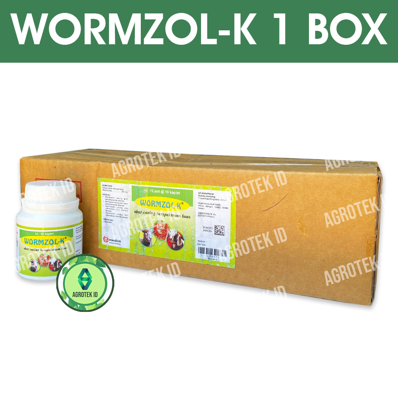 Jual WORMZOL-K 1 Box Isi 12 Botol Obat Cacing Ternak | Shopee Indonesia
