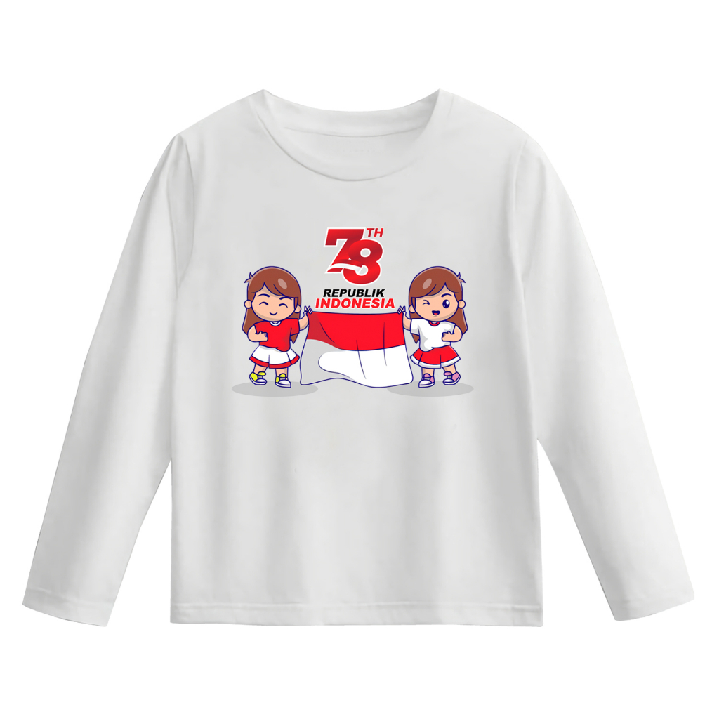 Jual Little Sun Kaos Anak Lengan Panjang 17 Agustus 1945 / Kaos Distro Agustusan Dirgahayu ...