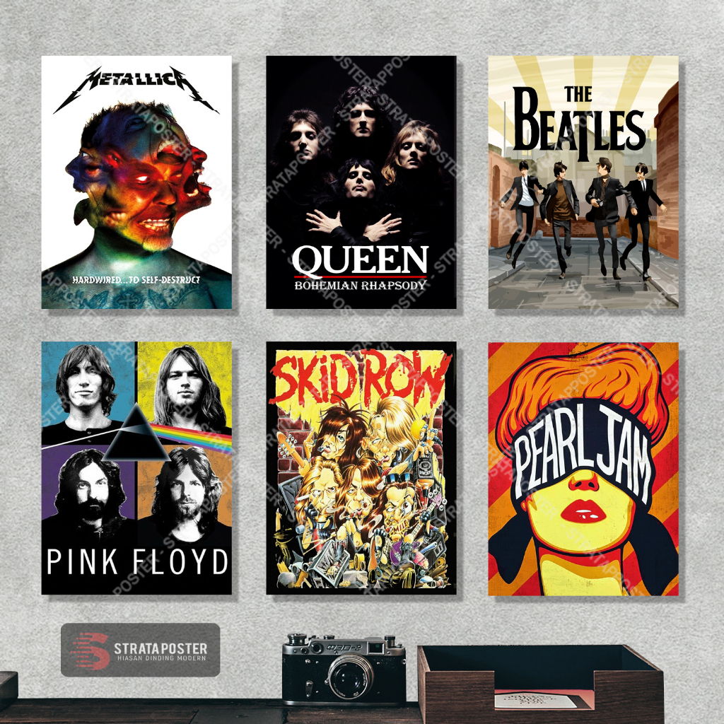Jual Poster band Hiasan dinding musik metal Wall decor | Shopee Indonesia