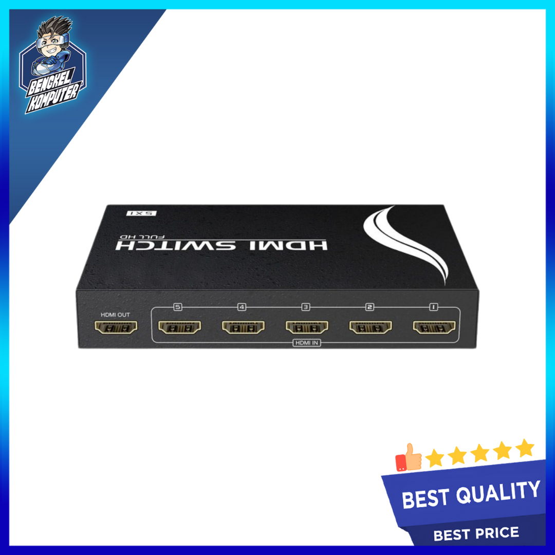 Jual HDMI SWITCH 4K 5X1 + IR REMOTE | Shopee Indonesia