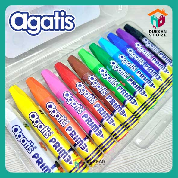 Jual Crayon agatis Prime isi 12 Warna - Krayon Agatis Prime Oil Pastel ...