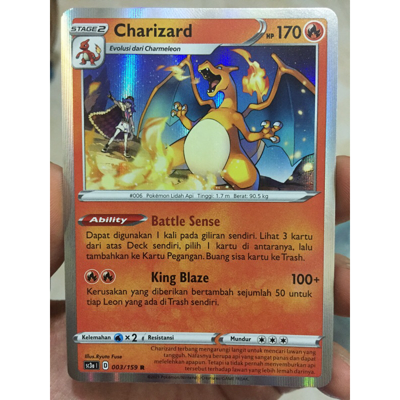 Jual POKEMON TCG CHARIZARD LEON RARE HOLO INDONESIA | Shopee Indonesia