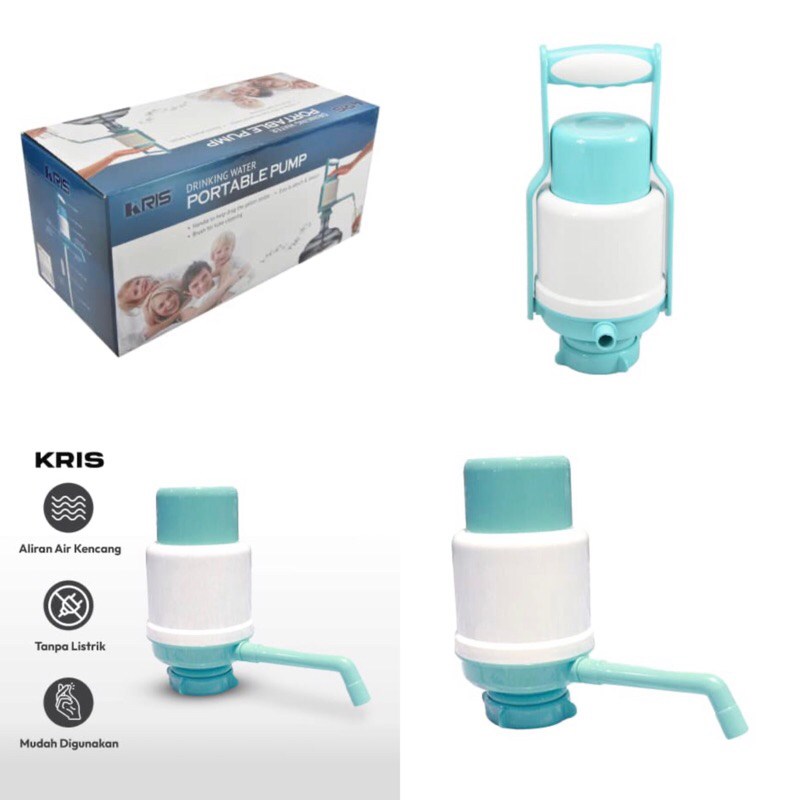 Jual KRIS POMPA GALON AIR MANUAL DENGAN HANDLE/ACE MANUAL WATERPUMP ...