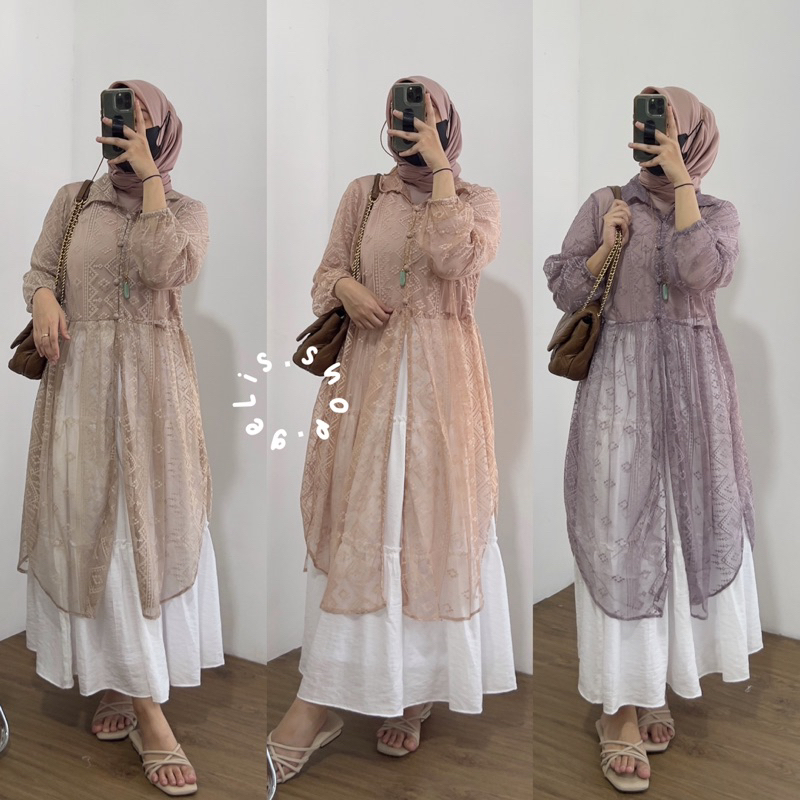 Jual SABRINA OUTER - atasan kebaya outer - outer tille brukat - outer ...