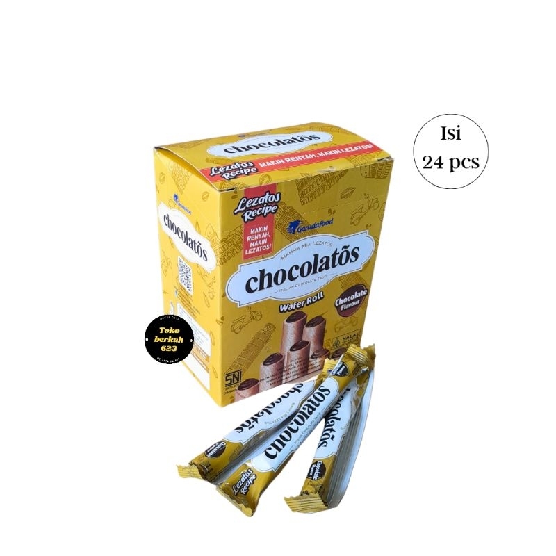 Jual CHOCOLATOS Wafer Roll Isi 24 Pcs | Shopee Indonesia