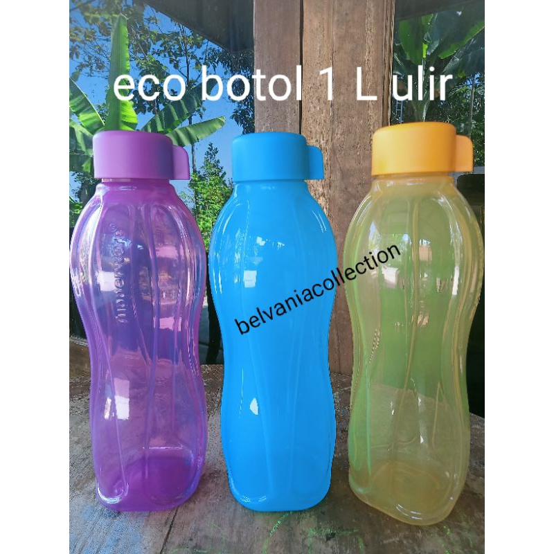Jual Botol minum eco 1 liter tupperware tutup ulir/putar 1 liter 1pcs | Shopee Indonesia