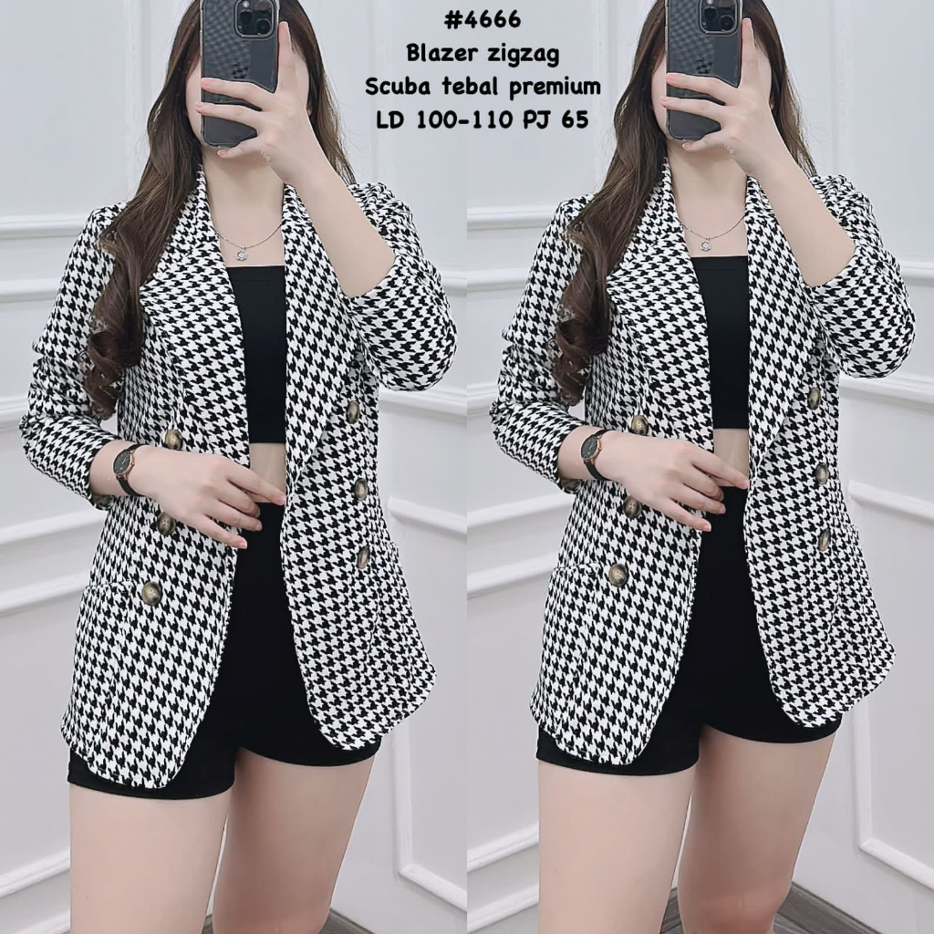 Jual BLAZER WANITA KATUN IMPORT PREMIUM / BLAZER WANITA FULL PRINT ...