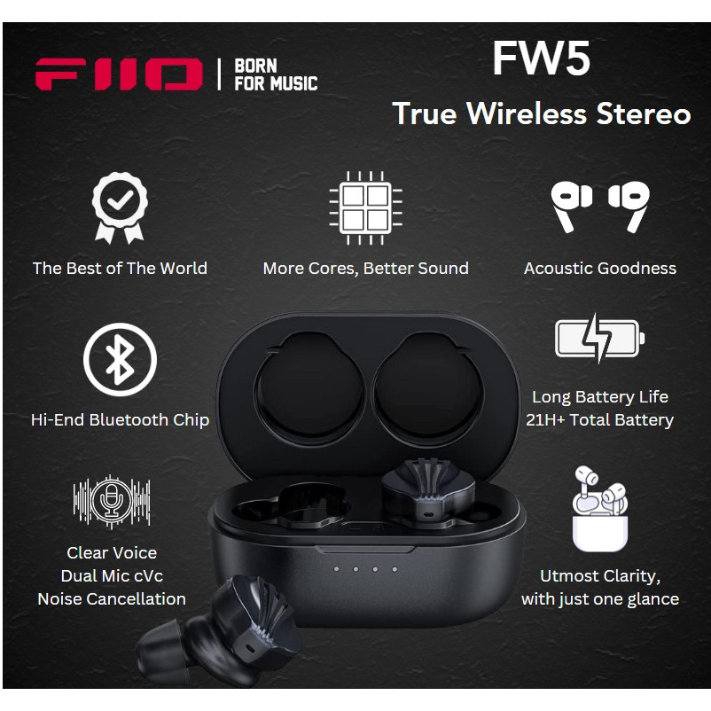 Jual Fiio FW5 FW 5 FW-5 True Wireless Stereo TWS | Shopee Indonesia