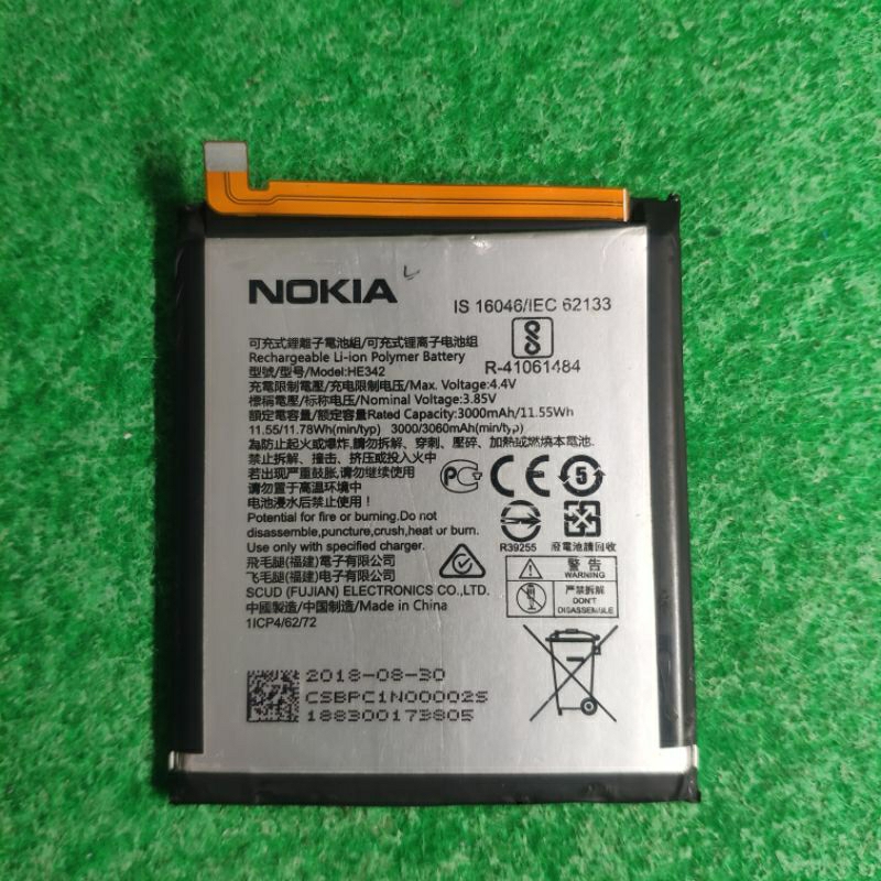 Jual Baterai HE342 Battery Nokia 6.1 Plus ori copotan | Shopee Indonesia