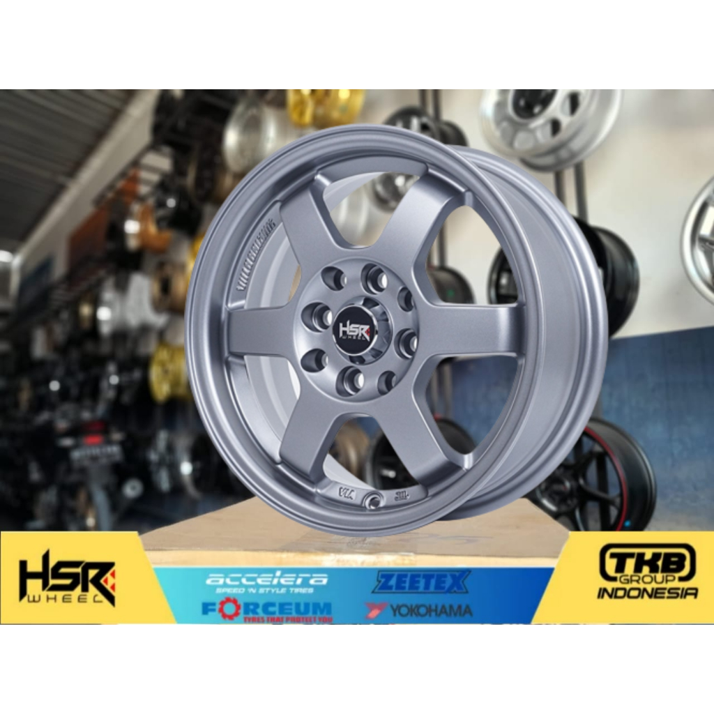 Jual velg te37 r14 hsr tokyo ring 14X55 pcd 4X100-4x114,3 pnp airev brio agya calya mirage ...