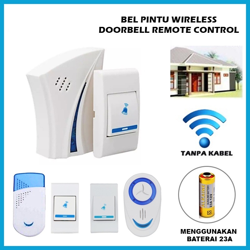 Jual Bell Rumah Bell Pintu Wireless Door Bell Tanpa Kabel | Shopee ...