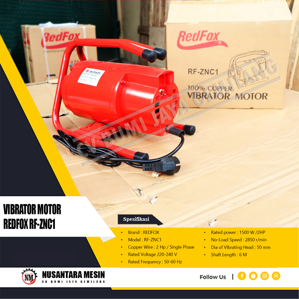 Jual ELECTRIC VIBRATOR MOTOR REDFOX RF ZNC1 | Shopee Indonesia
