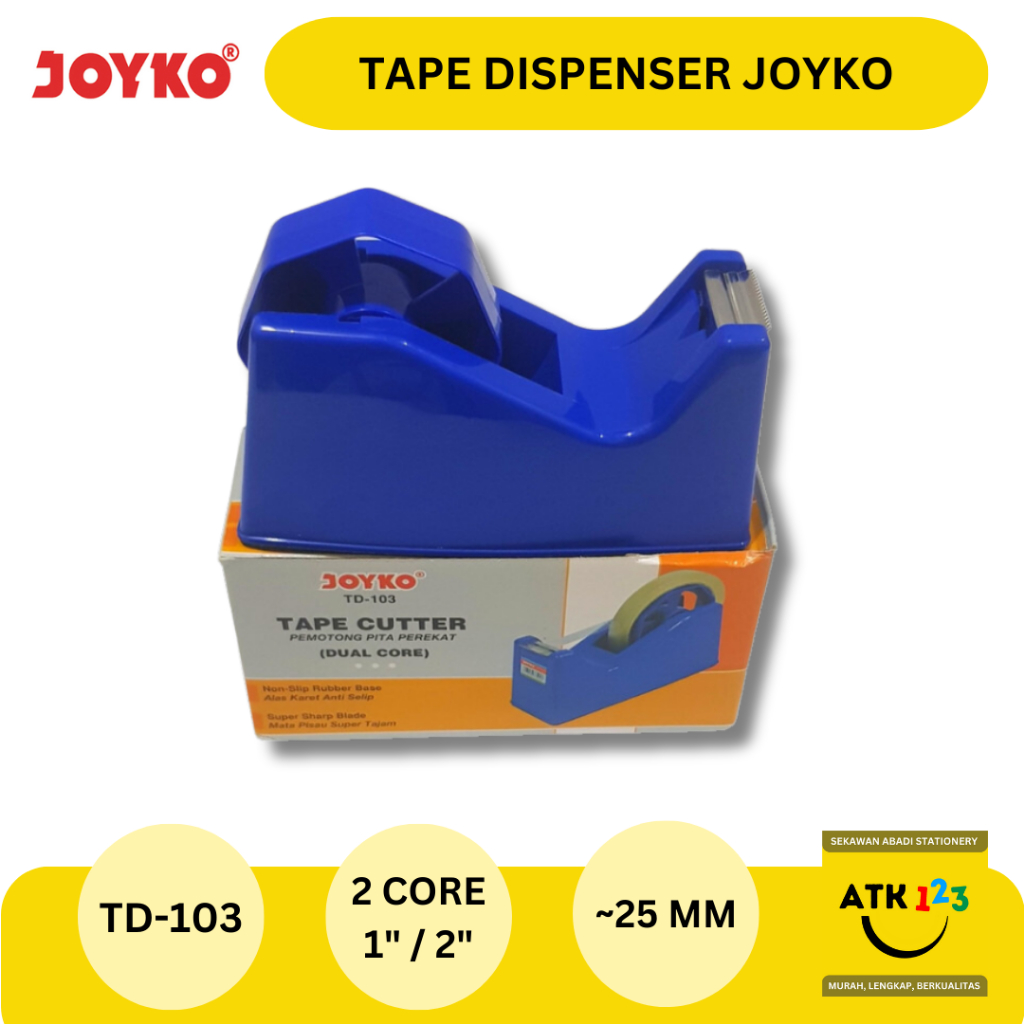 Jual Tape Dispenser / Tempat Isolasi Roll Kecil Merk Joyko TD-103 ...