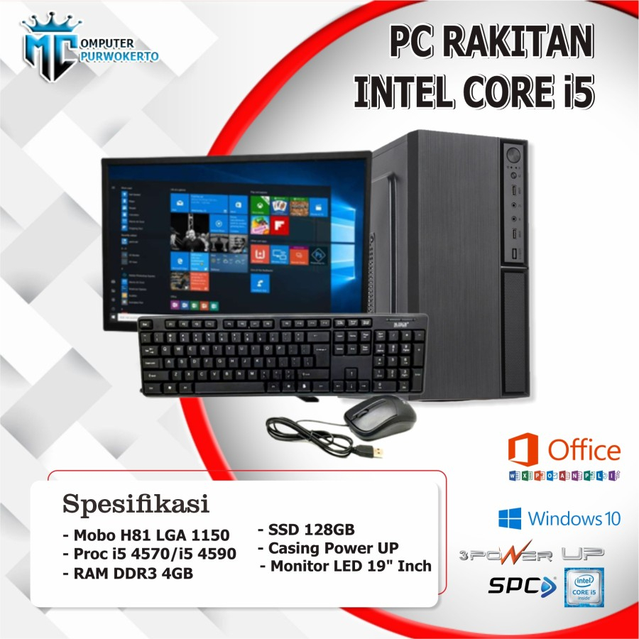Jual Komputer PC Rakitan H81 Core i5 Lengkap Admin/Edit/Game Siap Pakai | Shopee Indonesia