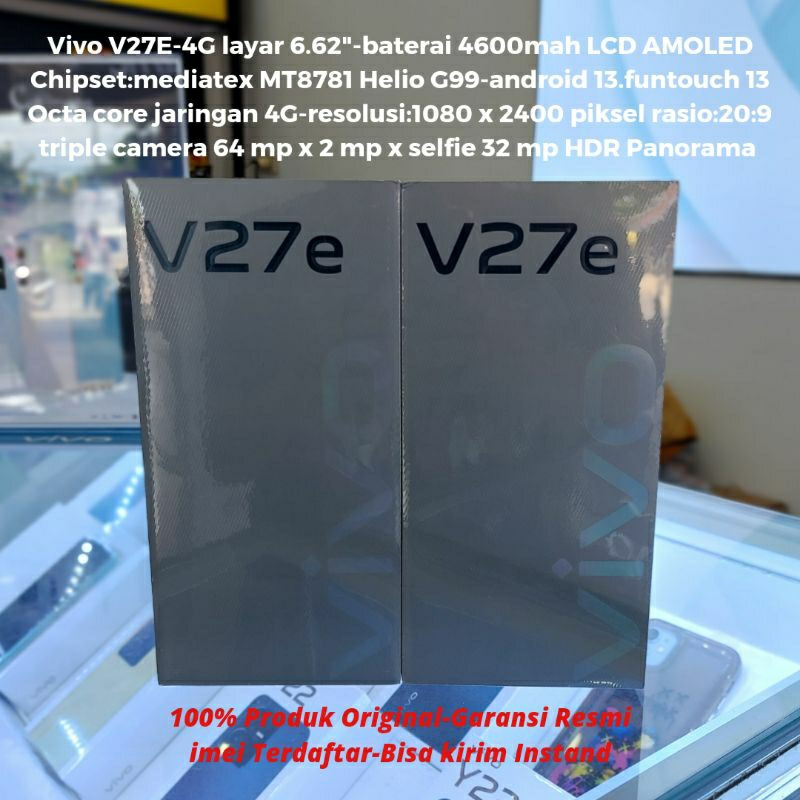 Jual Vivo V27e-4G (ram8/256gb) chipset mediatex MT8781 HElio G99 ...