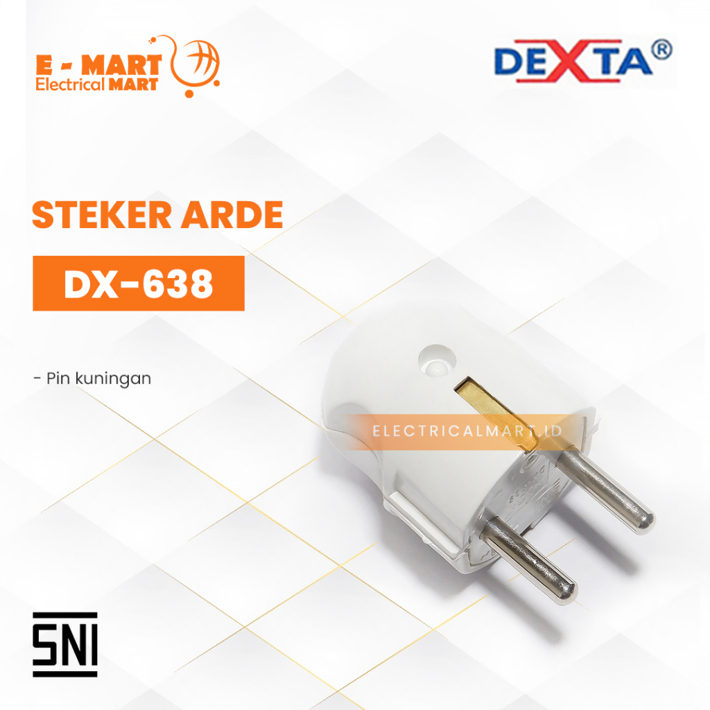 Jual Steker arde / Steker bulat/ Colokan Dexta Arde Putih MURAH ...