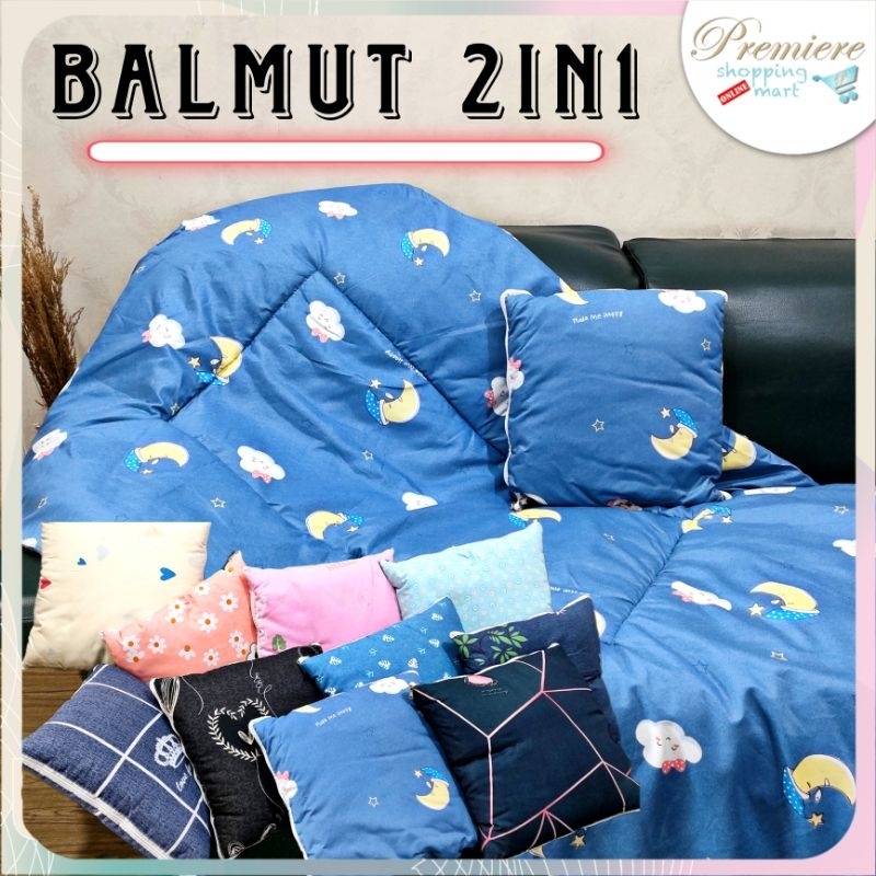 Jual PSM - Balmut Bantal Selimut 2in1 Motif Lucu 100 x 150 cm | Shopee Indonesia