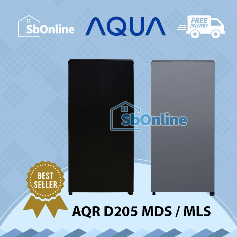 Jual AQUA AQR-D205 MDS MLS KULKAS 1 PINTU 165 LITER BIG FREEZER LOW ...