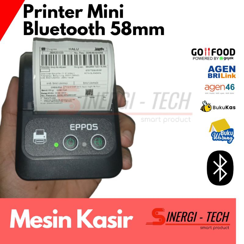 Jual PRINTER BLUETOOTH THERMAL 58MM EPX583 V2 CETAK RESI DAN STRUK MINI KASIR PORTABLE PPOB ...
