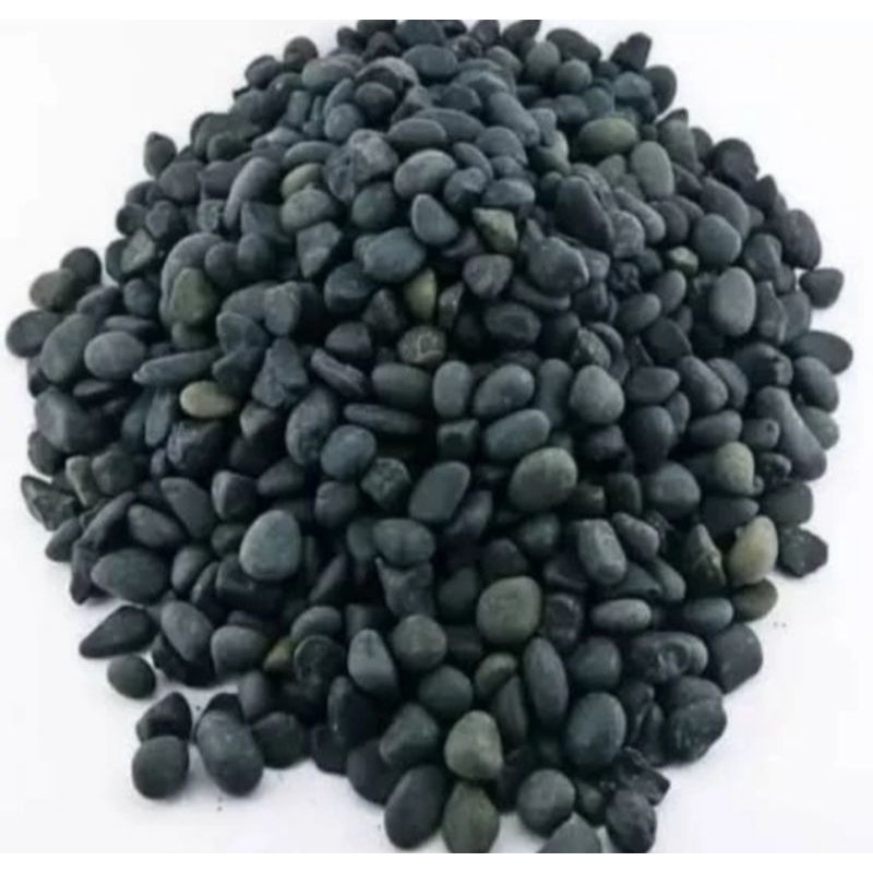 Jual batu koral warna hitam 1kg untuk hiasan aquascape taman tabur atas ...