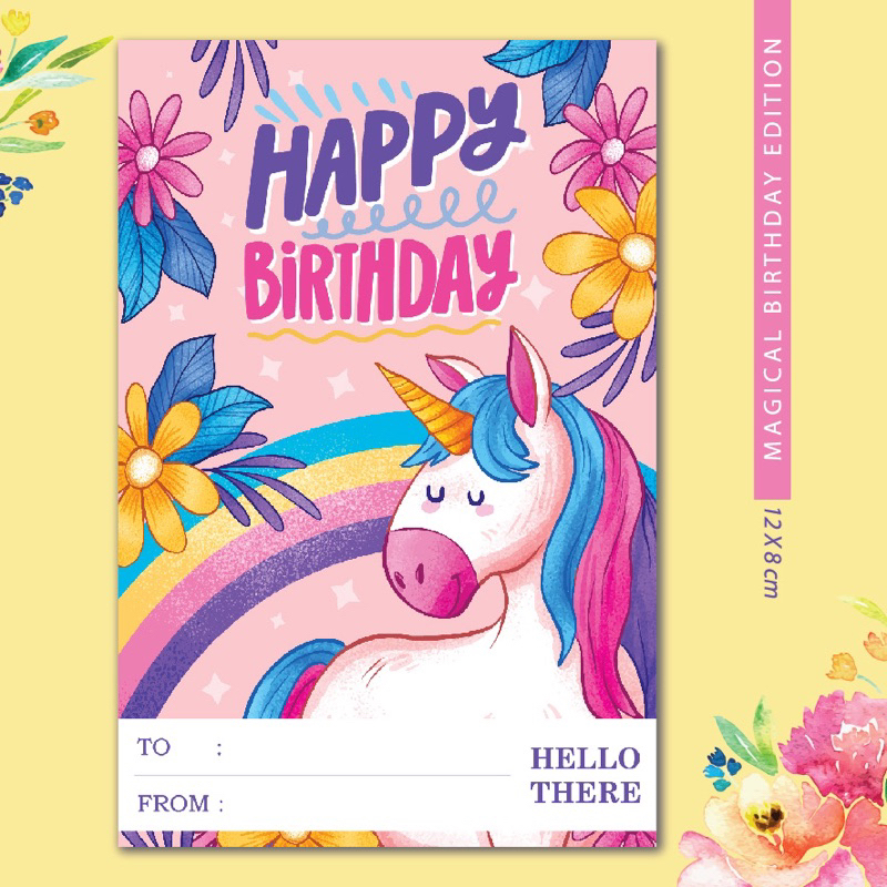 Jual KARTU UCAPAN KOSONG ULANG TAHUN ANAK BIRTHDAY CARD GREETING CARDS ...