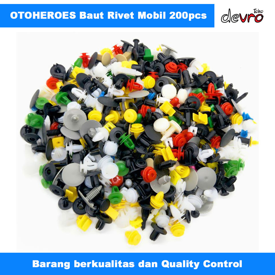 Jual Klip Kancing Baut Dashboard Baut Rivet Mobil Universal - OTOHEROES ...