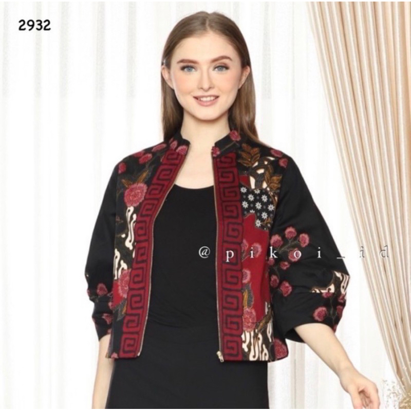 Jual Bomber jaket Batik modern cewek murah / batik kantor wanita ...