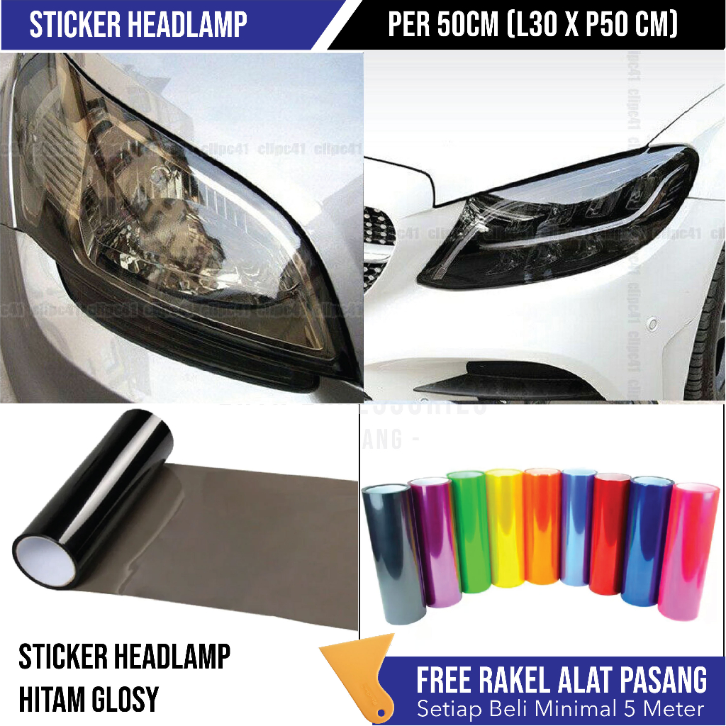 Jual STIKER STICKER HEADLAMP STOPLAMP LAMPU WARNA UNTUK MOBIL DAN MOTOR ...