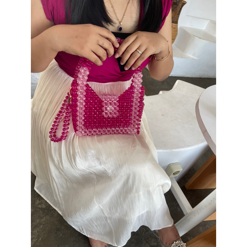 Jual IVY BEADS BAG / BEADED BAG / TAS MUTIARA / TAS MANIK / TAS MONTE ...