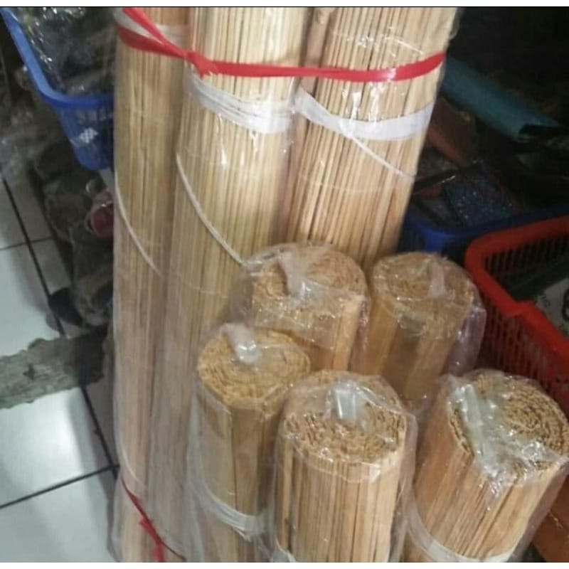 Jual tiray jendela bambu gulung ukuran 60cm x 100cm | Shopee Indonesia