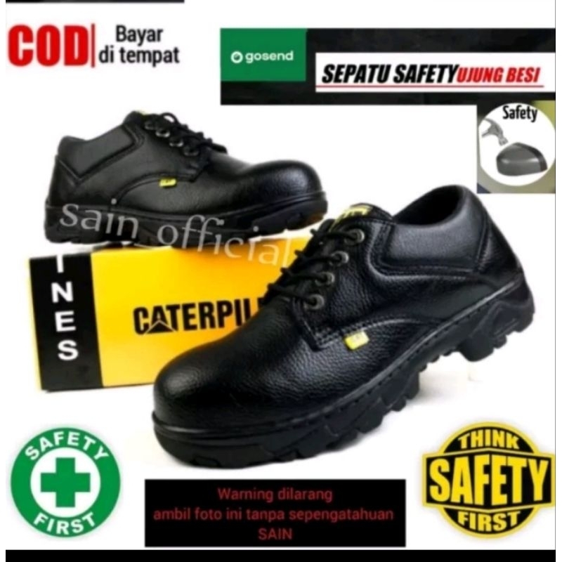 Jual sepatu safety cat tali sepatu safety king sepatu kerja | Shopee ...