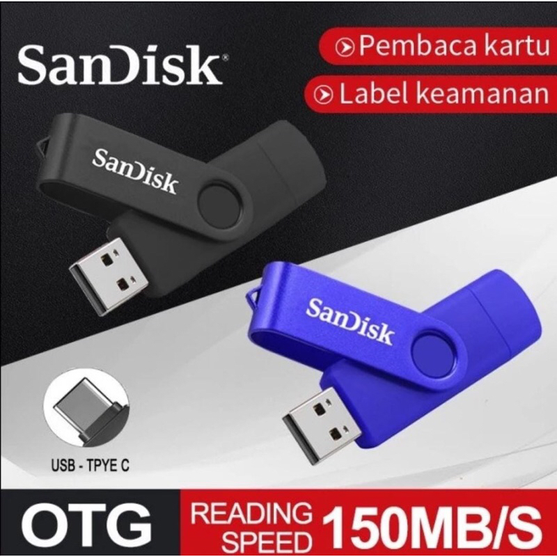 Jual Flashdisk Dual Drive OTG USB Type C | Shopee Indonesia