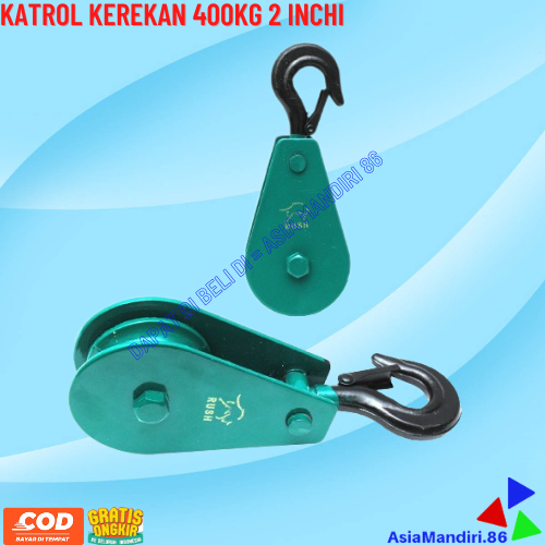 Jual Katrol Kerekan Sumur Model Rush Ketahanan Beban 400KG 2 Inchi ...
