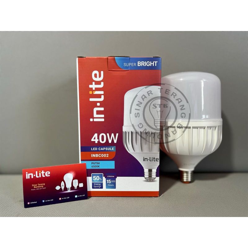 Jual LAMPU LED BULB CAPSULE INLITE VALUE 40W 40 WATT - INBC002 | Shopee Indonesia