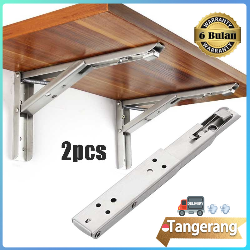 Jual 2 Buah 8inch Braket Engsel Siku Lipat Ambalan / Bracket Siku Lipat ...