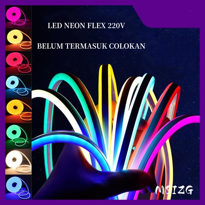 Jual Lampu LED Neon Flex LED Flexible Meteran 1Meter - 50Meter 220V ...