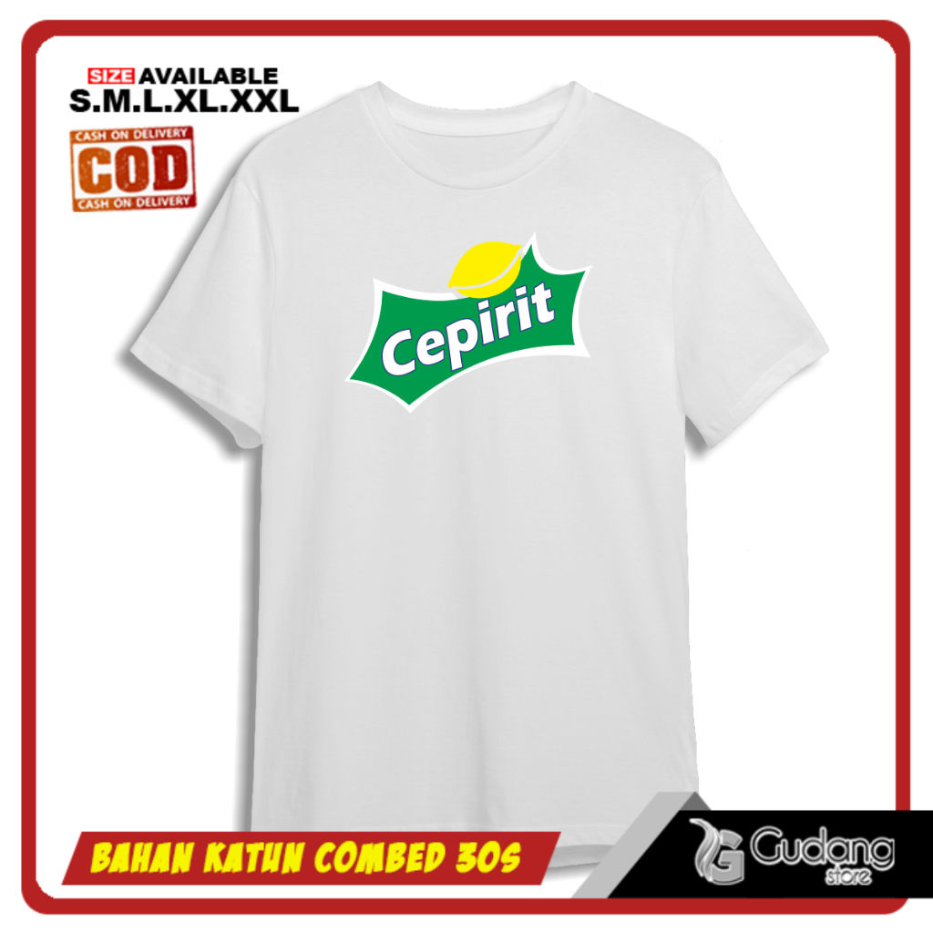 Jual T-shirt Baju Kaos Plesetan CEPIRIT Kaos Pria Wanita Cotton Combed ...