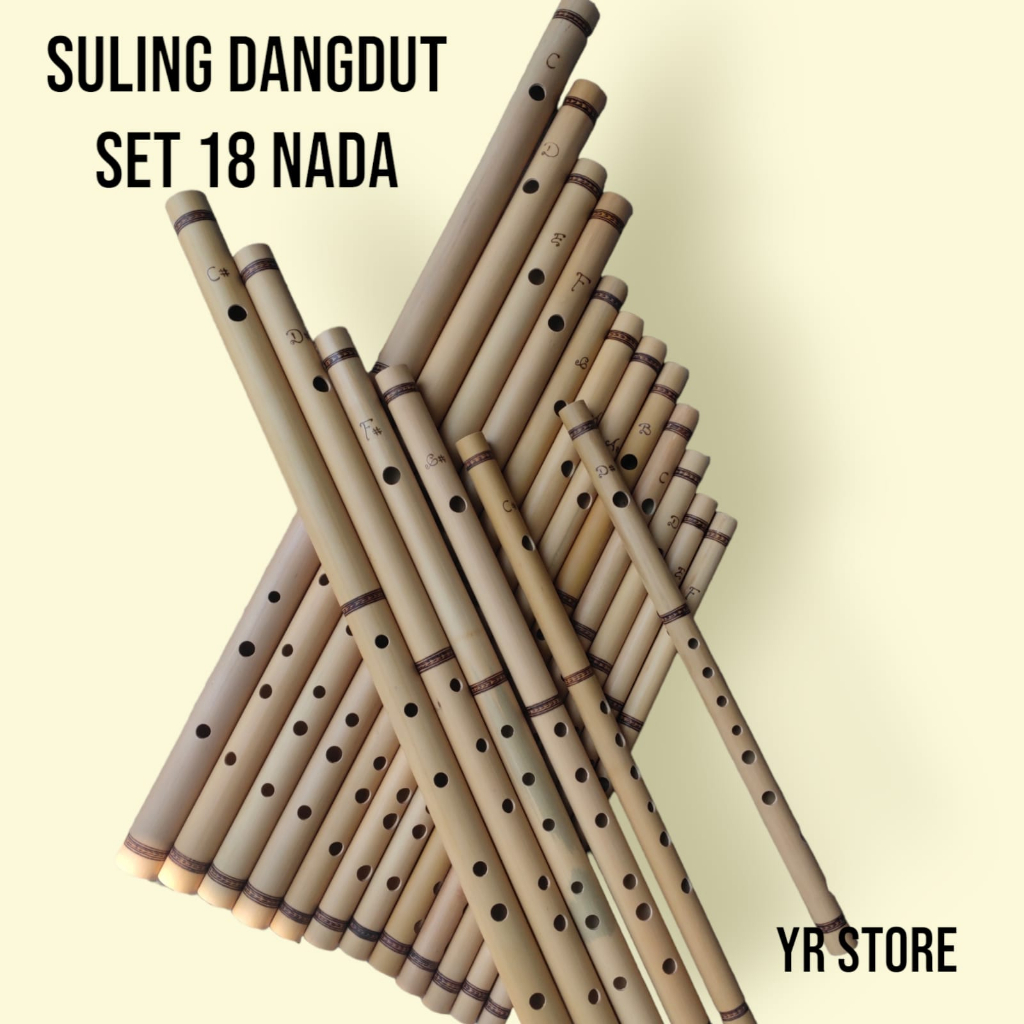 Jual (ISI 18 BIJI) Suling BAMBU Suling Dangdut SET18 BIJI Suling ...