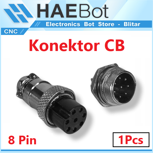 Jual [HAEBOT] Jack Konektor Connector CB 2 3 4 5 6 7 8 Pin Male Female GX16 16mm Plug Socket ...