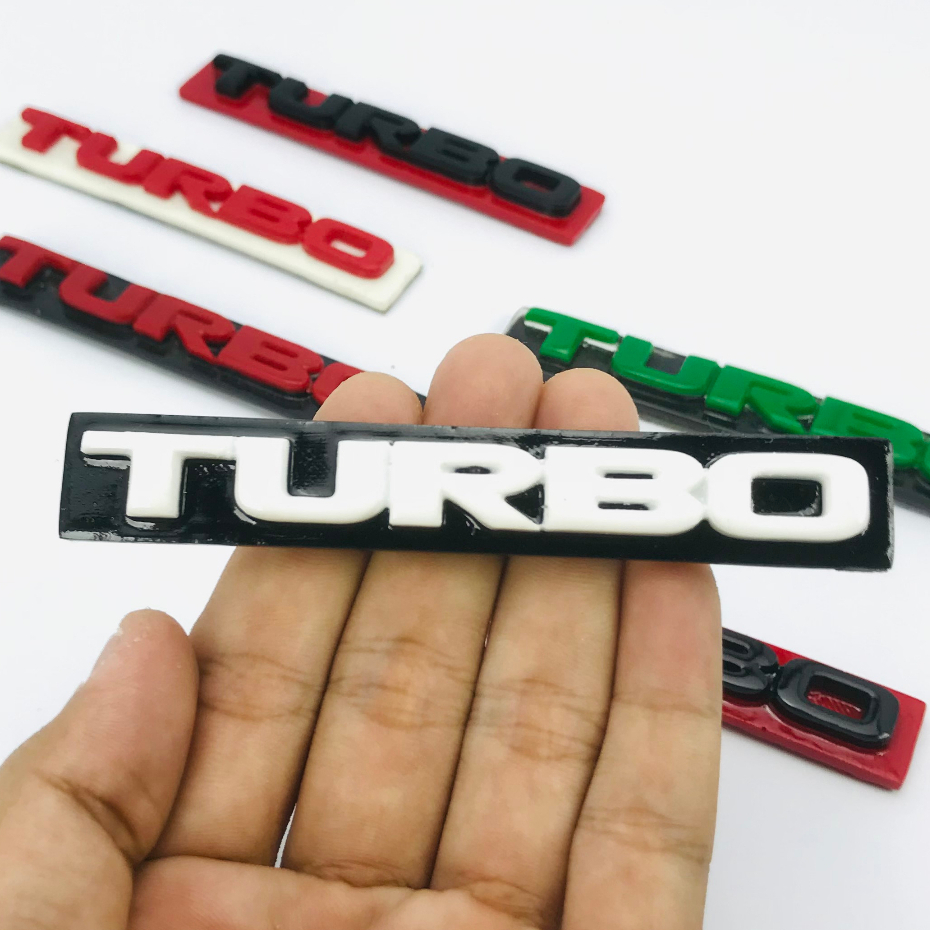 Jual EMBLEM MOBIL TURBO UKURAN KECIL VARIASI TAMBAHAN TULISAN TIMBUL 3 ...