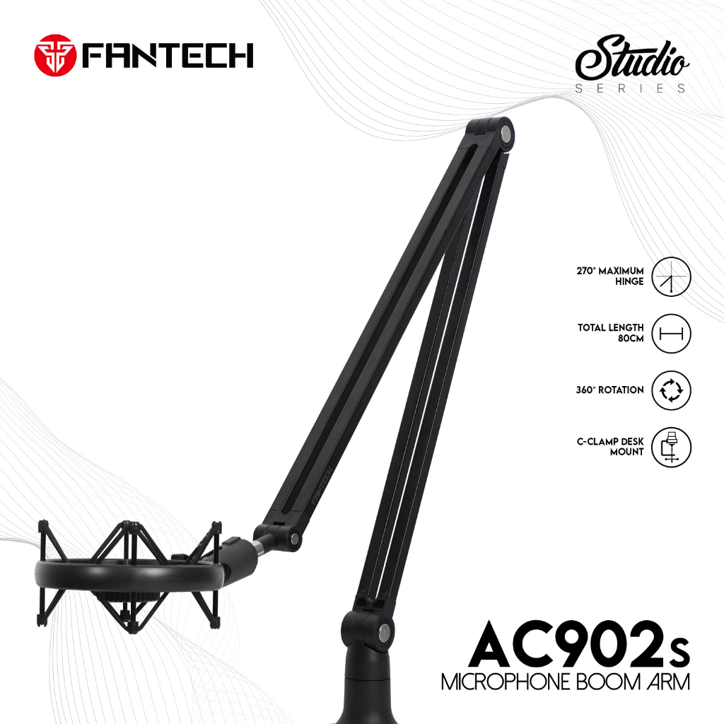 Jual Fantech Stand Mic Meja Boom Arm Adjustable AC902S for LEVIOSA MCX01 02 | Shopee Indonesia