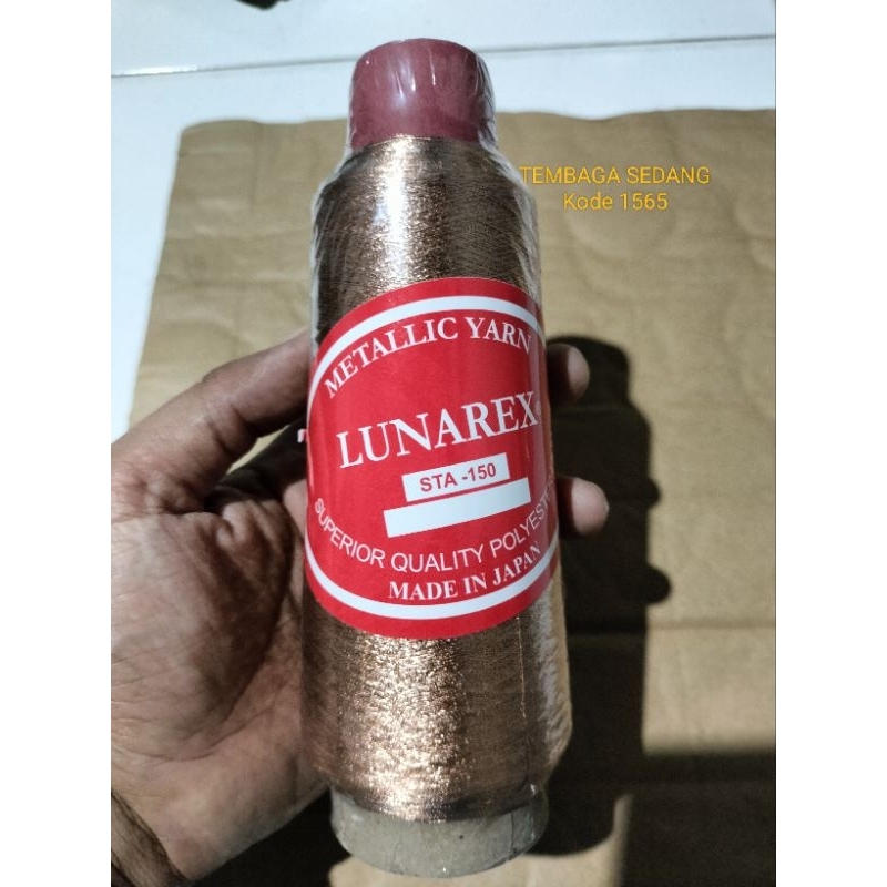 Jual BENANG BORDIR LUNAREX TEMBAGA , BENANG METALIK , METALIC YARN ...